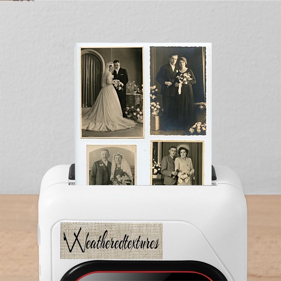 Vintage Wedding Photo Ephemera: Printable Antique Marriage Images ...