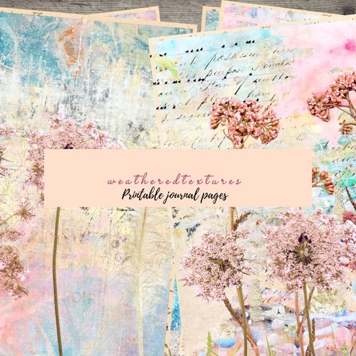 Printable Junk Journal Kit Digital Download 14 Sheets Paper - Etsy