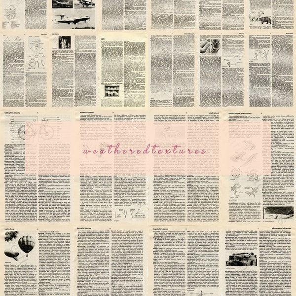 Dictionary Pages for Crafts - Etsy