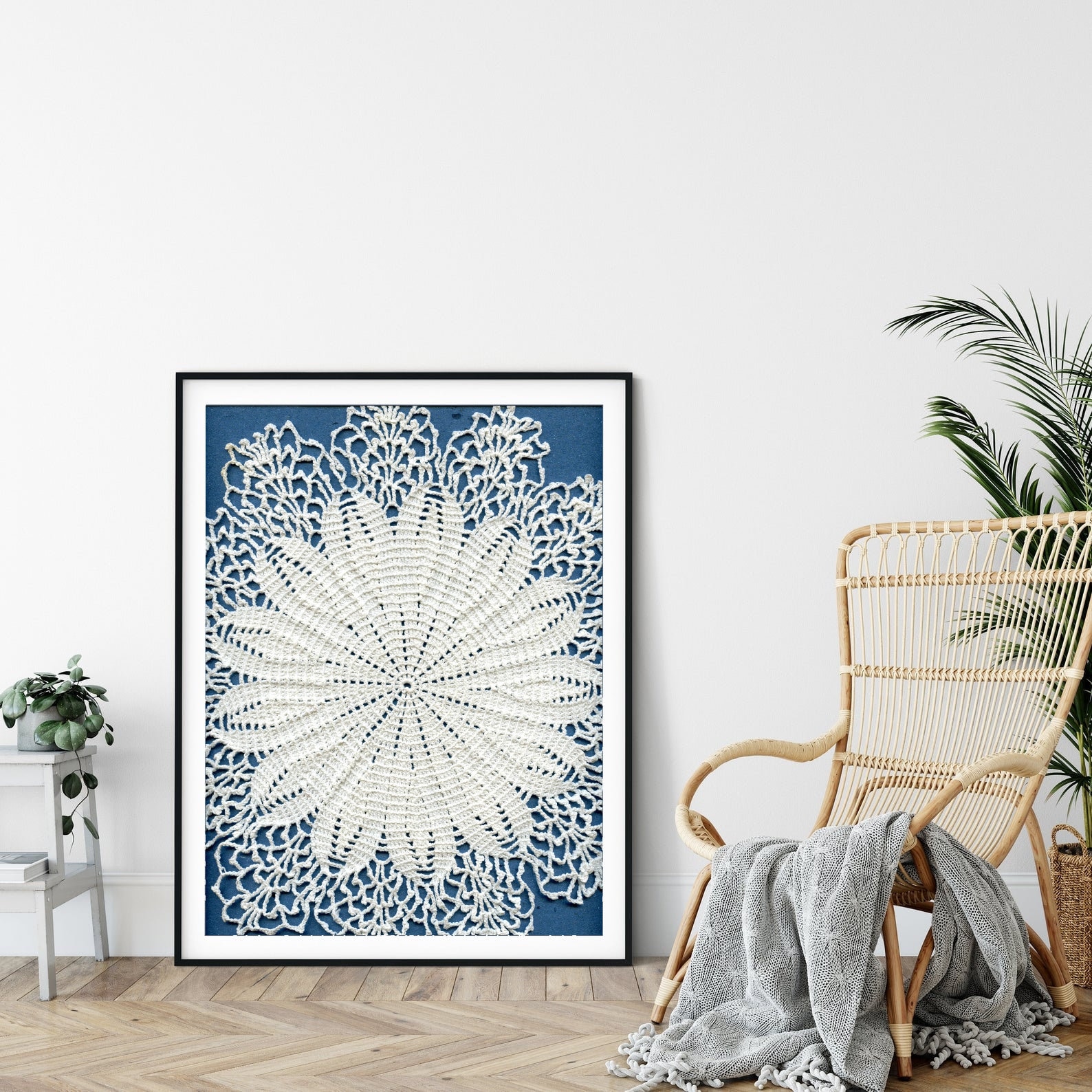 Doily Wall Art Print Digital Doily Image Vintage Doily Lace - Etsy