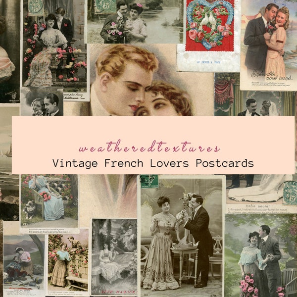 Romantic Postcards - Etsy
