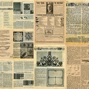 Vintage Newspapers, Printable Paper, Vintage Advertising, Junk Journal ...