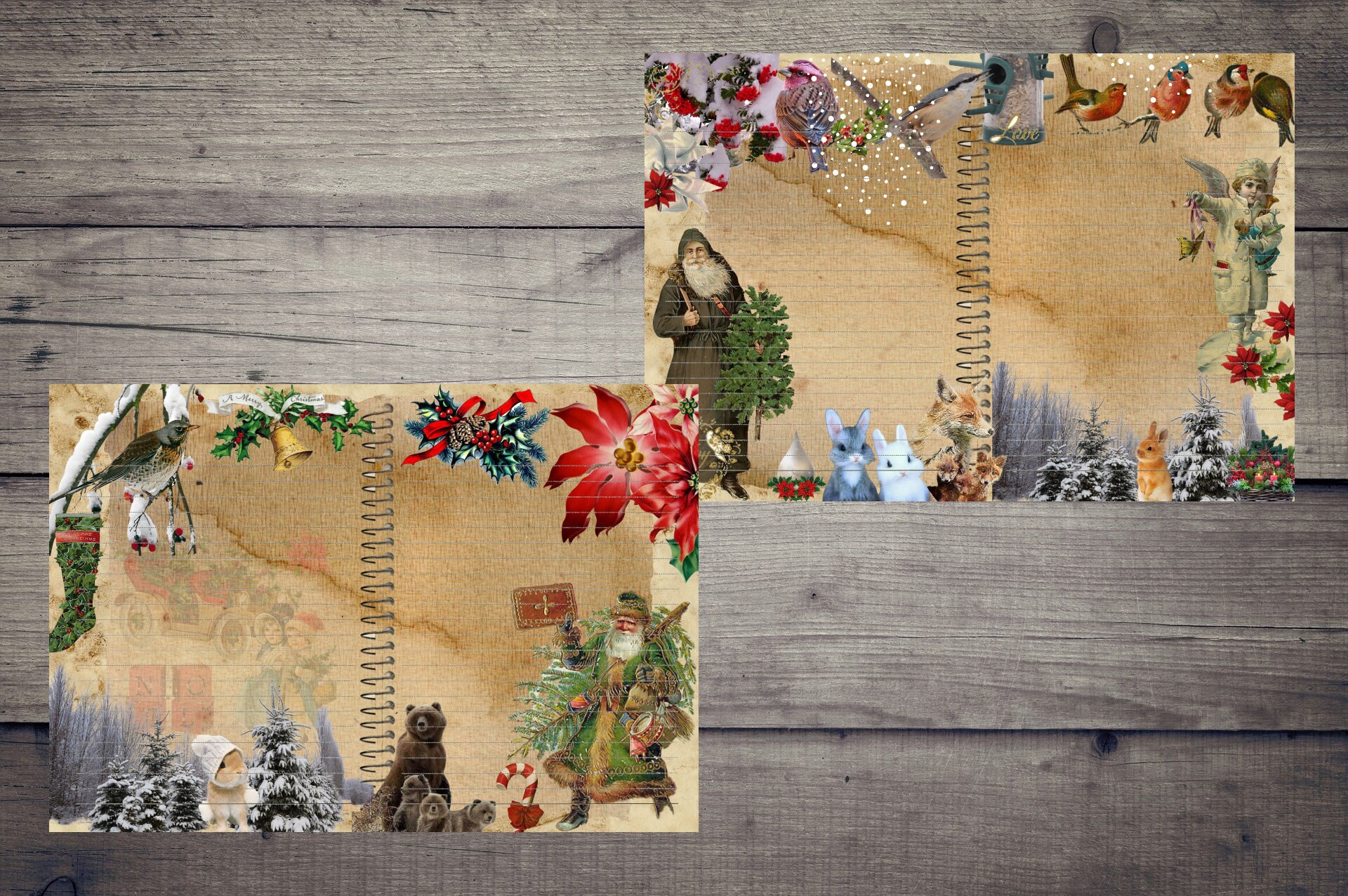 Christmas Journal Pages 10 Printable Christmas Pages Kit 29 - Etsy