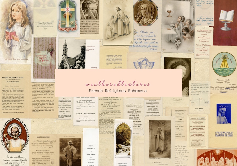 Religious Ephemera, Printable Digital Download Junk Journal ...