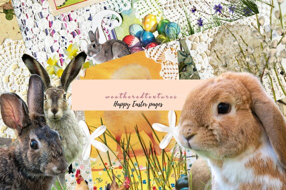 Easter Journal Pages 8 Easter Journal Backgrounds Easter - Etsy