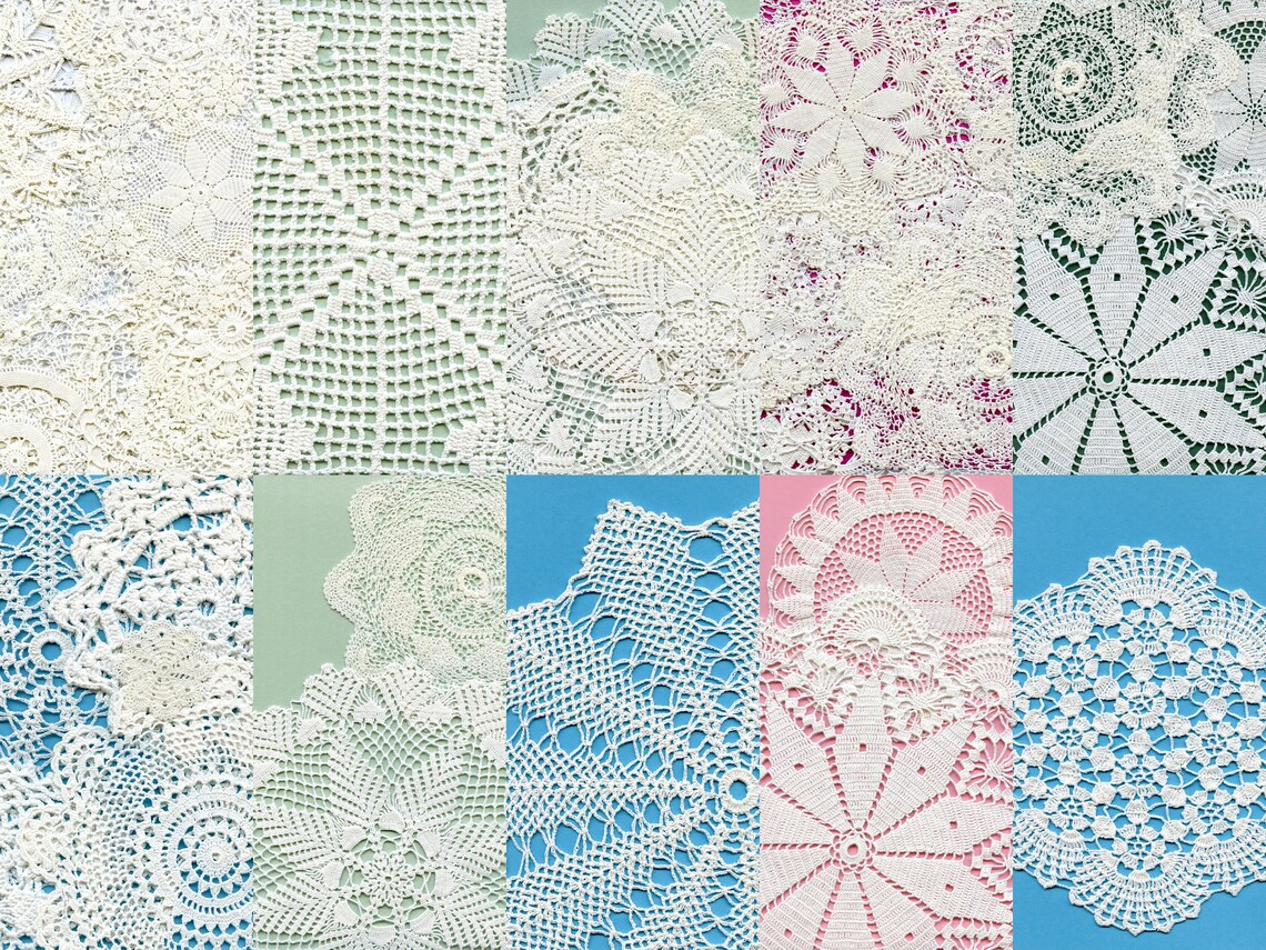 Lace Digital Printable Kit Printable Lace Paper Boho Paper | Etsy