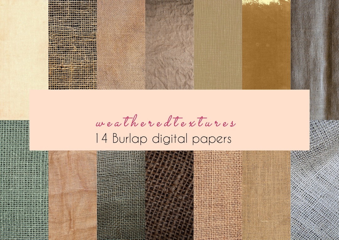 BURLAP Digital Paper, Natural Burlap, Burlap, Burlap Papers, Jute ...
