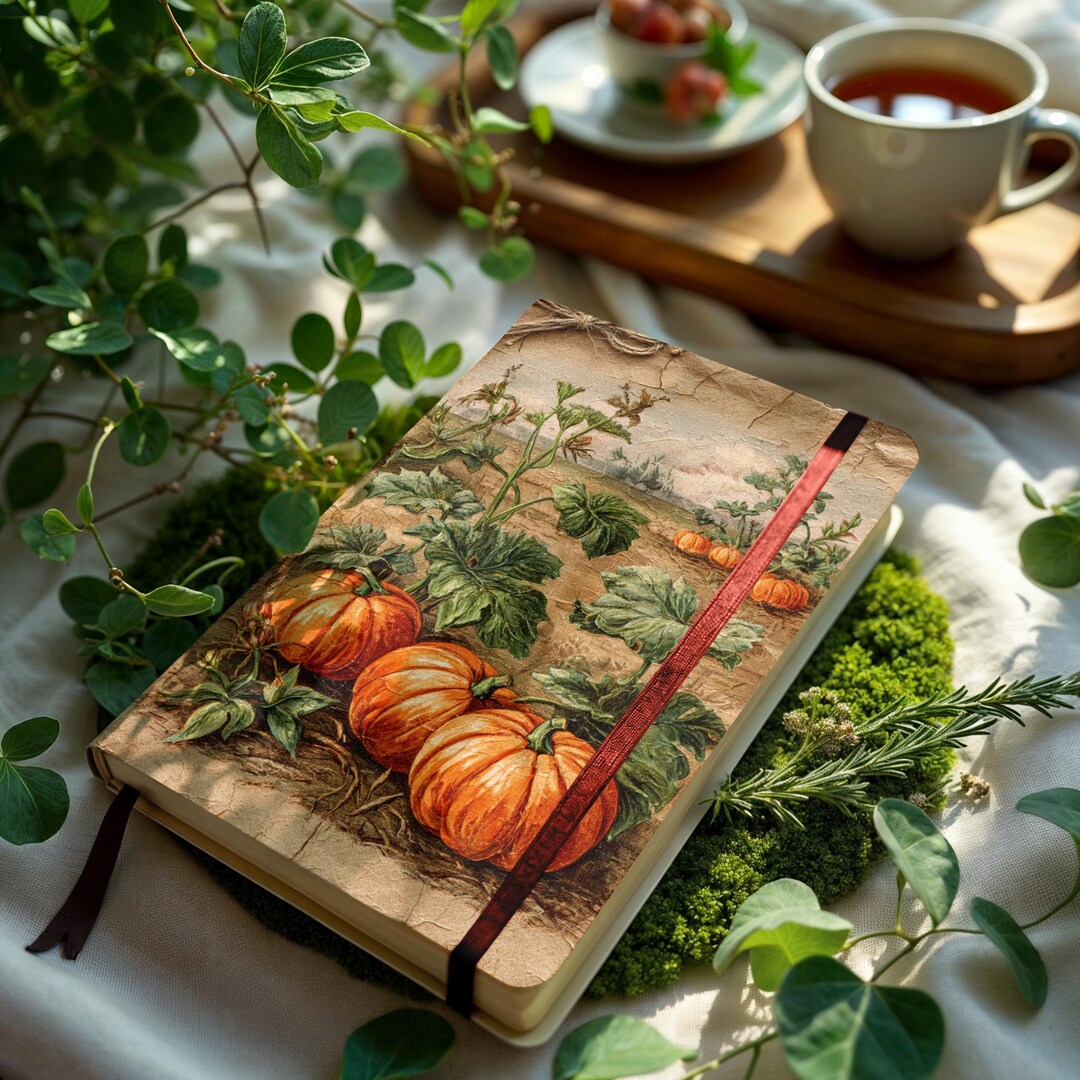 Pumpkin Junk Journal Printable Pages: Autumn Scrapbook Kit (digital ...