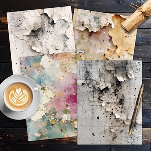 Distressed Digital Paper Pack: 25 Vintage Grunge Textures (commercial ...