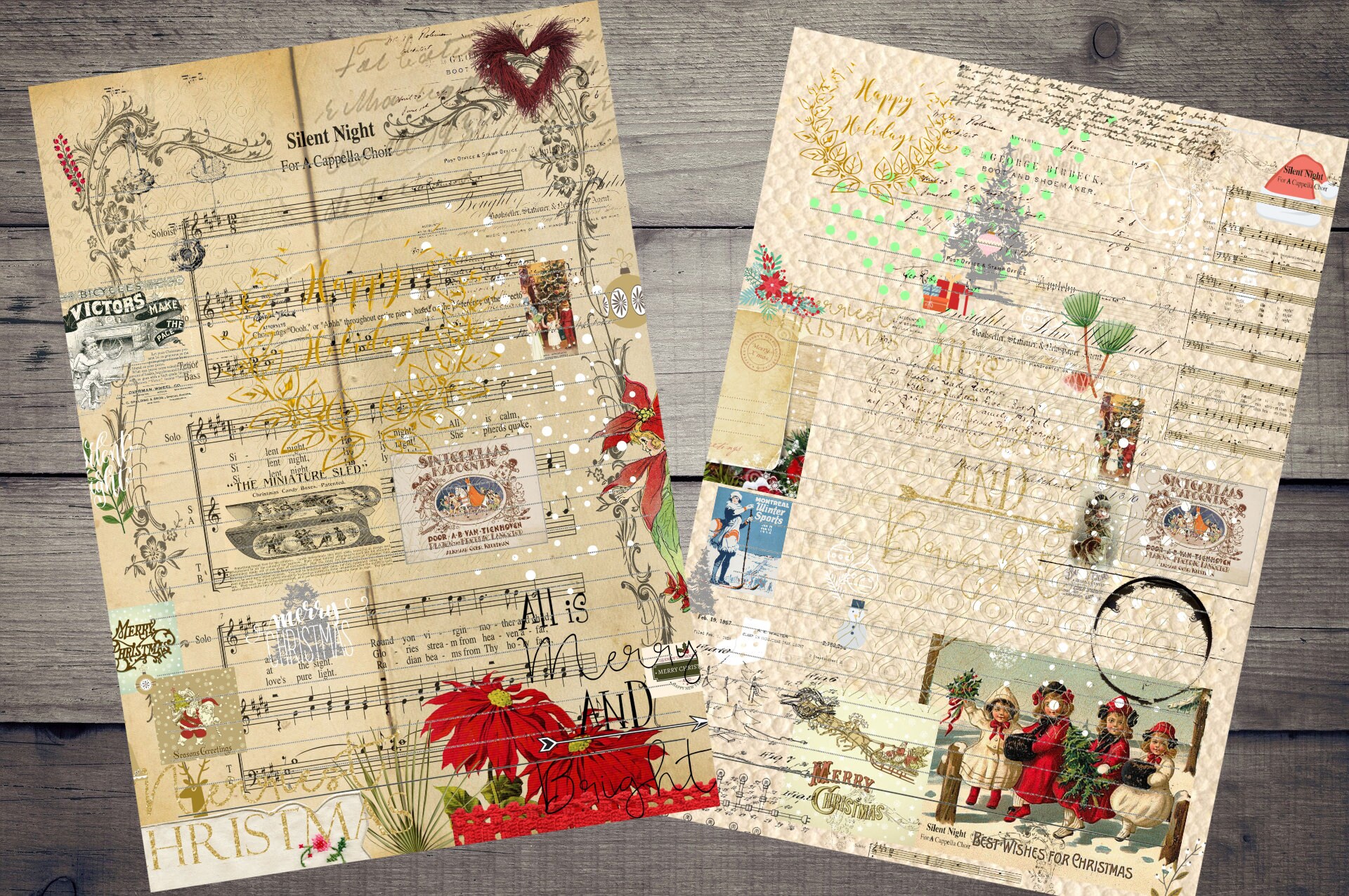 Christmas Journal Pages Printable Christmas Pages Digital - Etsy