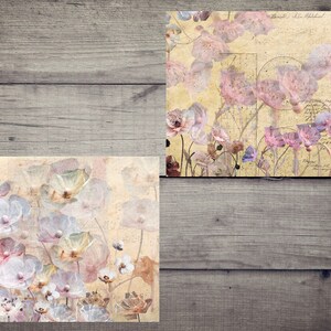 Floral Digital Paper Printable Junk Journal, Digital Printable Junk ...