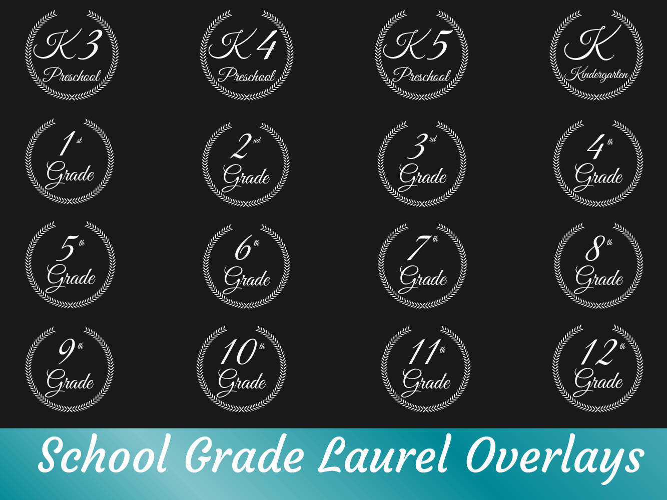 Photography Overlays Word Overlays for School Grades Overlay for ...