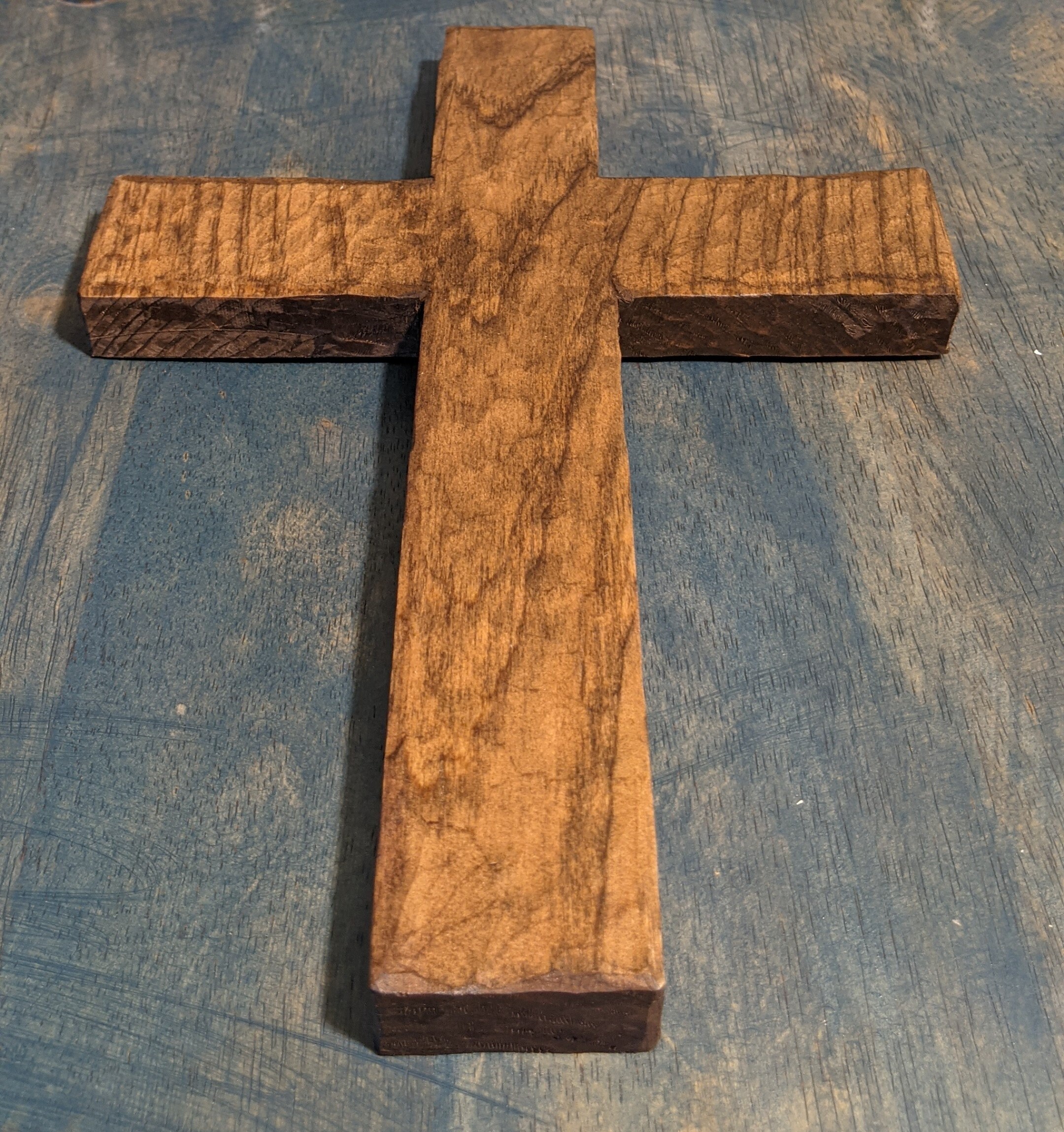 Distressed Rustic Wood Wall Cross Gift for Baptism Gift Honey Stained ...