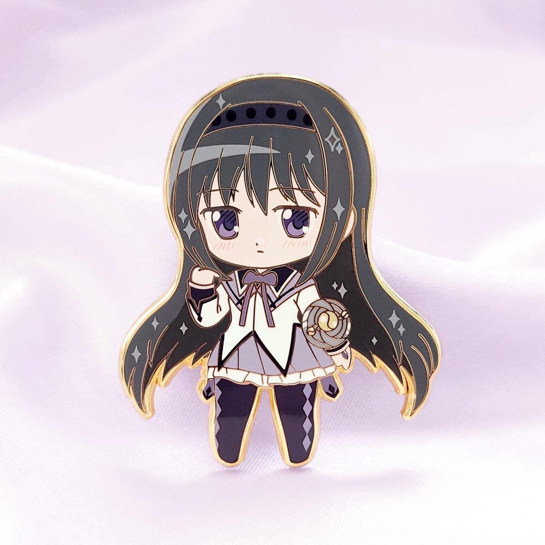 Homura Akemi Chibi Enamel Pin - Etsy
