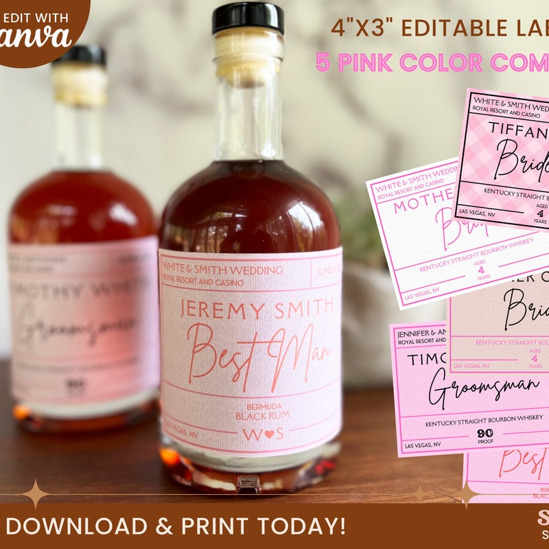 Whiskey Bottle Label - Etsy