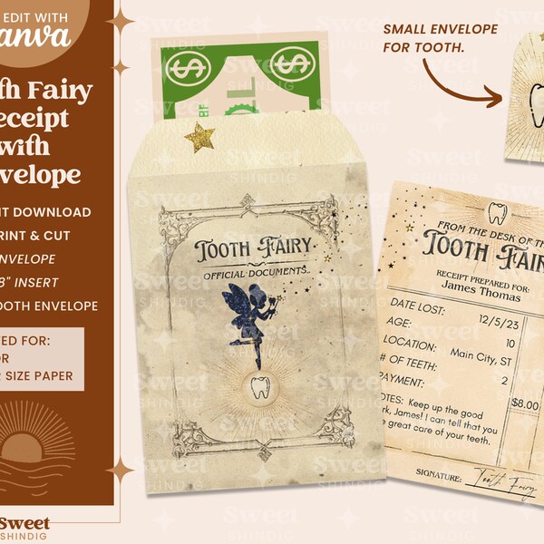 Tooth Fairy Receipt - Etsy
