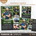 Senior Yearbook Ad Template, Football Theme, Yearbook Tribute, Sports ...