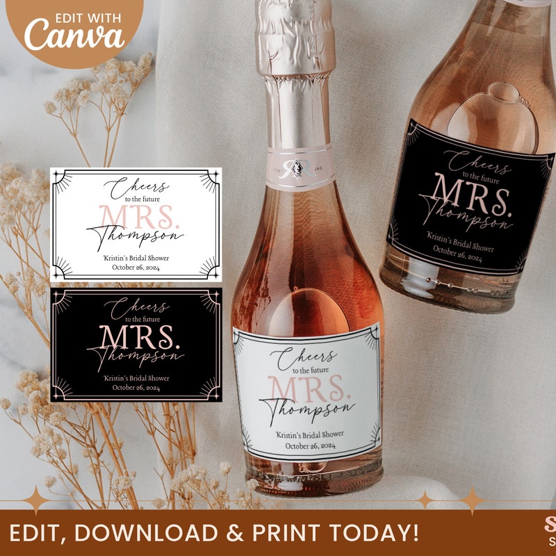 Mini Bottle Labels - Etsy