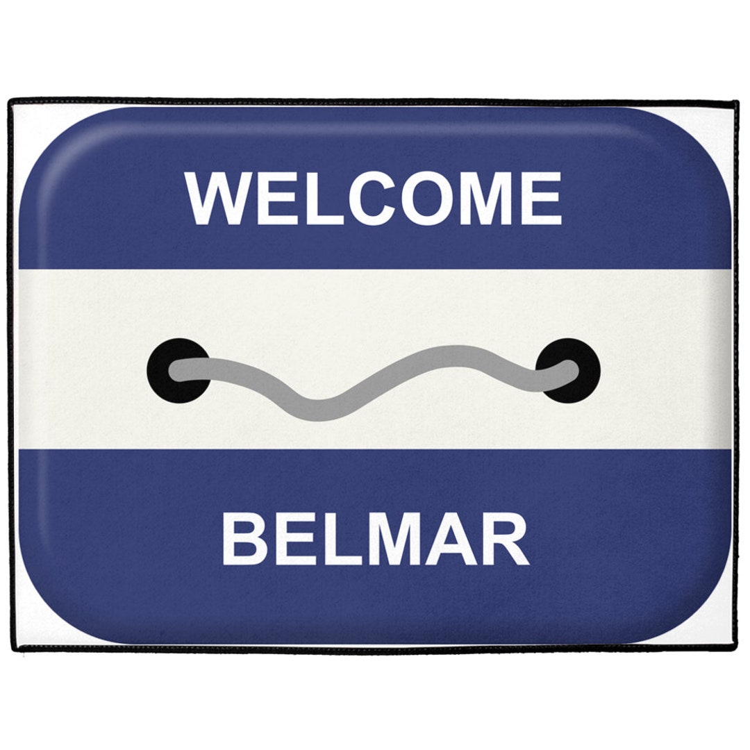Belmar Nj Beach Badge Welcome Mat Door Mat Gift - Etsy