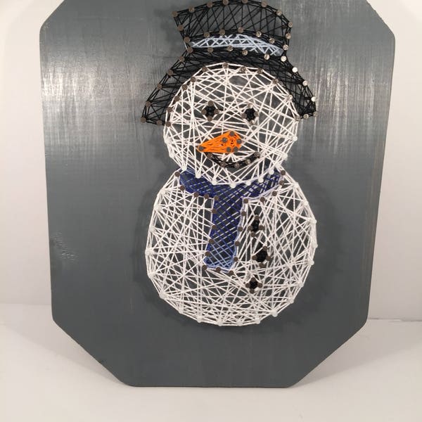 Snowman String Art - Etsy