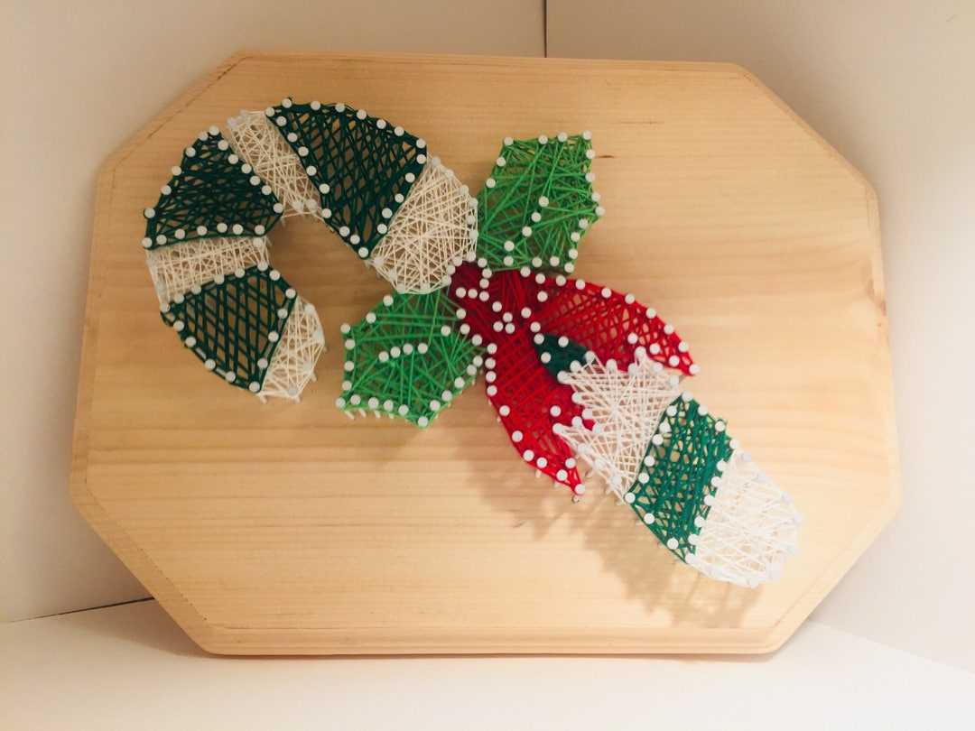 Made to Order Candy Cane String Art. - Etsy