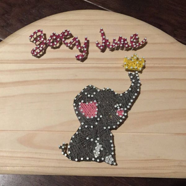 Elephant String Art - Etsy