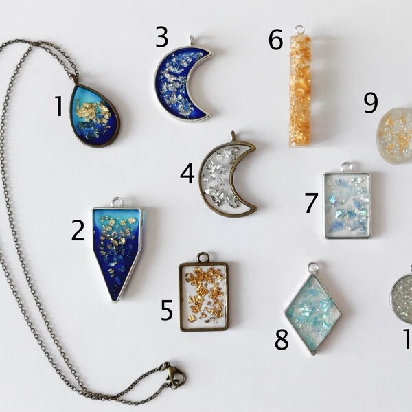 Resin Necklace - Etsy