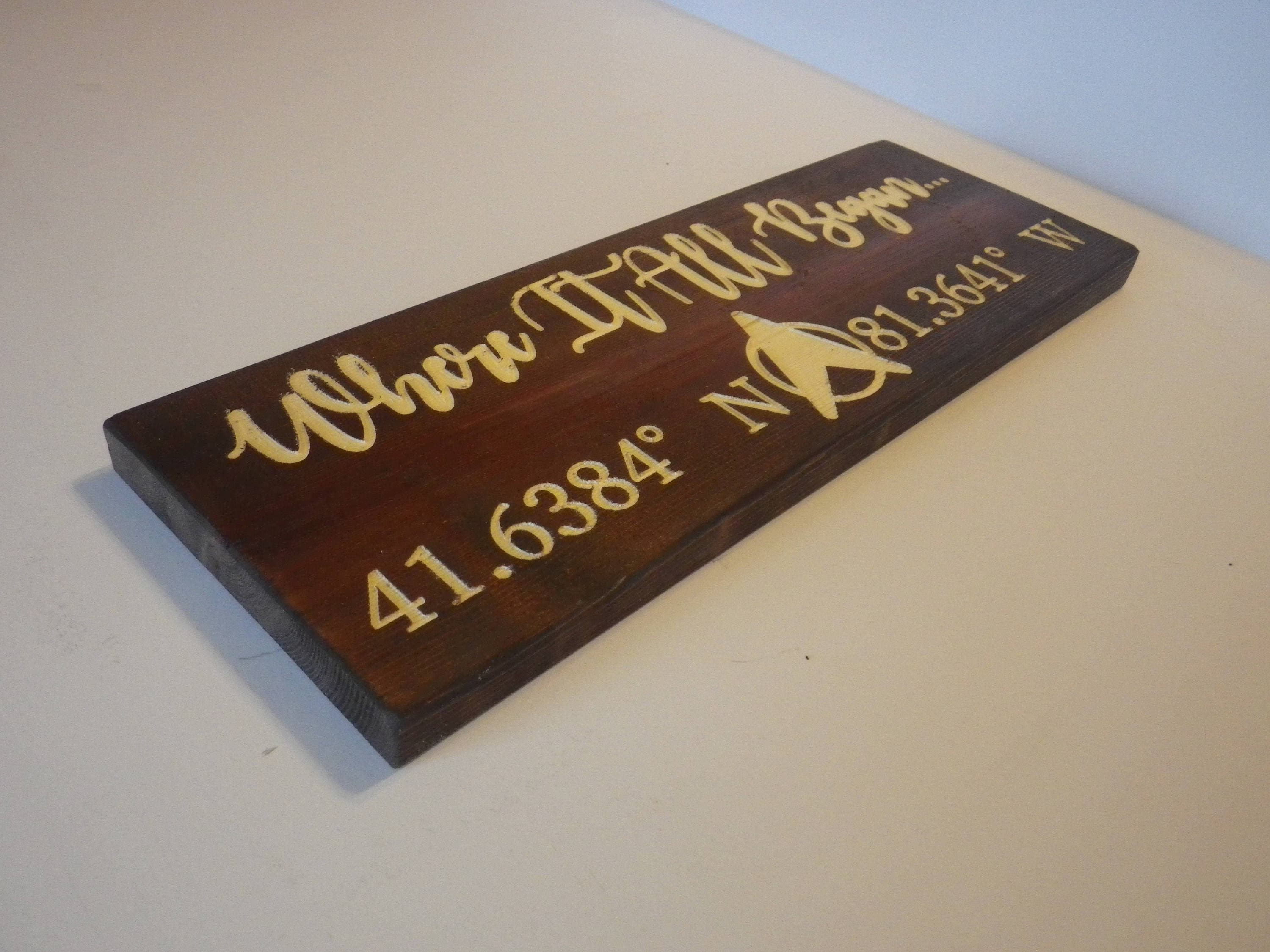 CUSTOMIZED "where It All Began" Wood Sign...available in Multiple ...