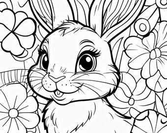 Easter Colouring Sheet - Etsy