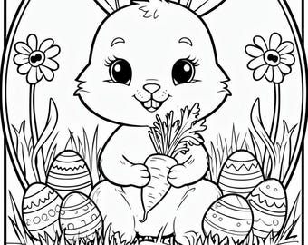 Easter Colouring Sheet - Etsy