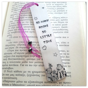 Metal Bookmark so Many Books so Little Time Gift for Reader - Etsy