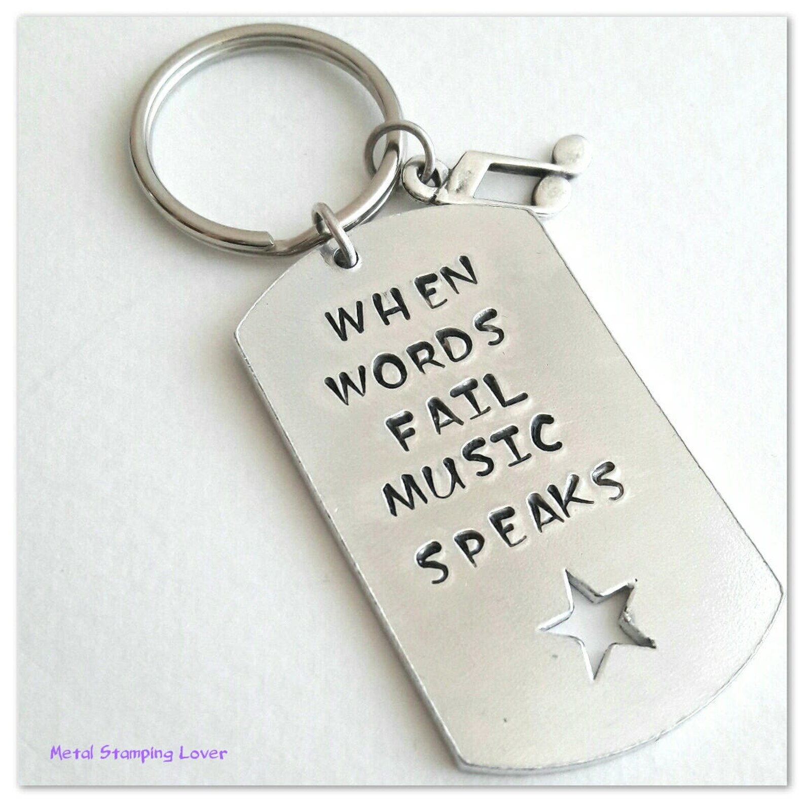 When Words Fail Music Speaks Custom Quote Gift for Musician - Etsy
