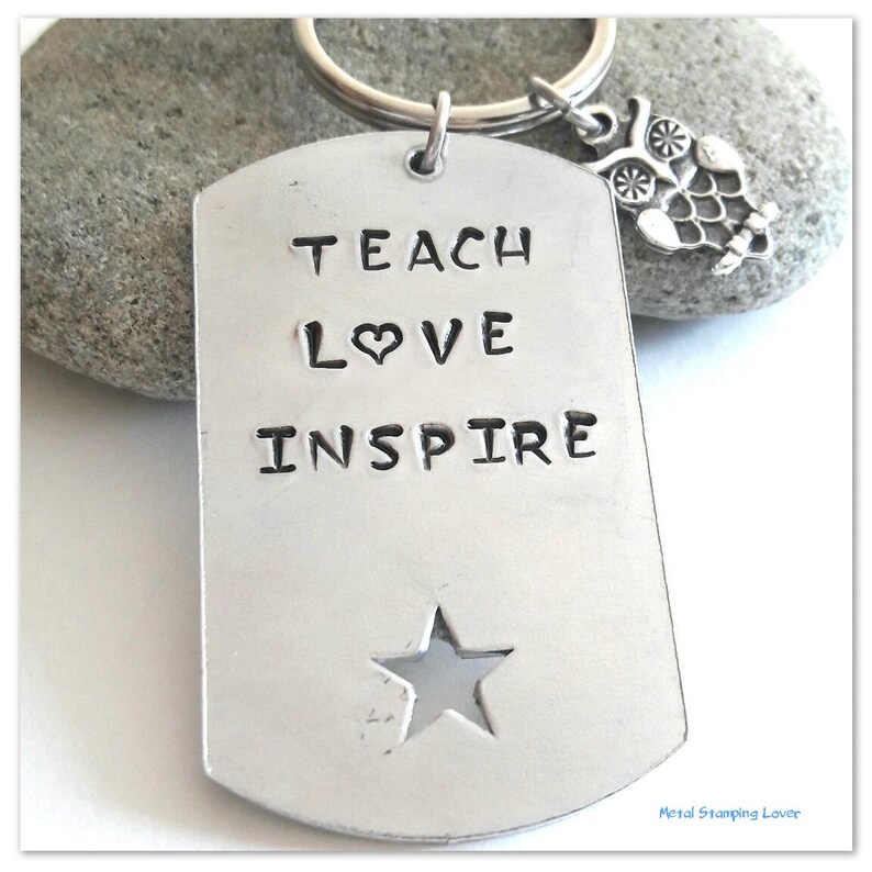 Teacher appreciation gift End of year gift Teach love inspire | Etsy