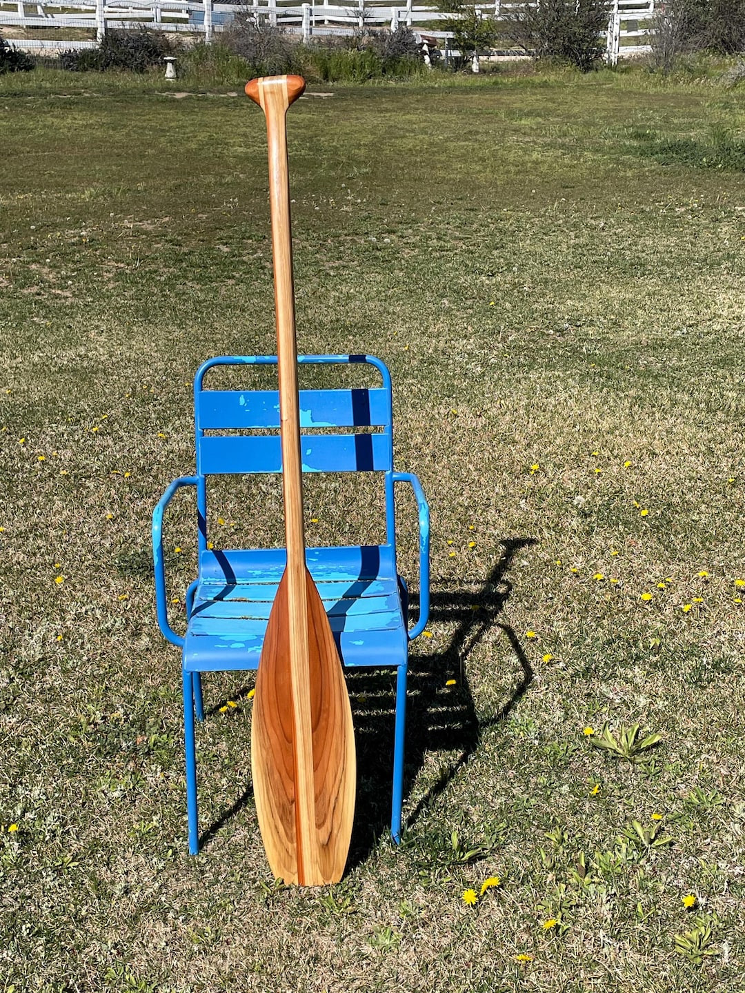 Handmade Custom Paddle or Oar for Canoe or Kayak - Hand Carved Redwood ...