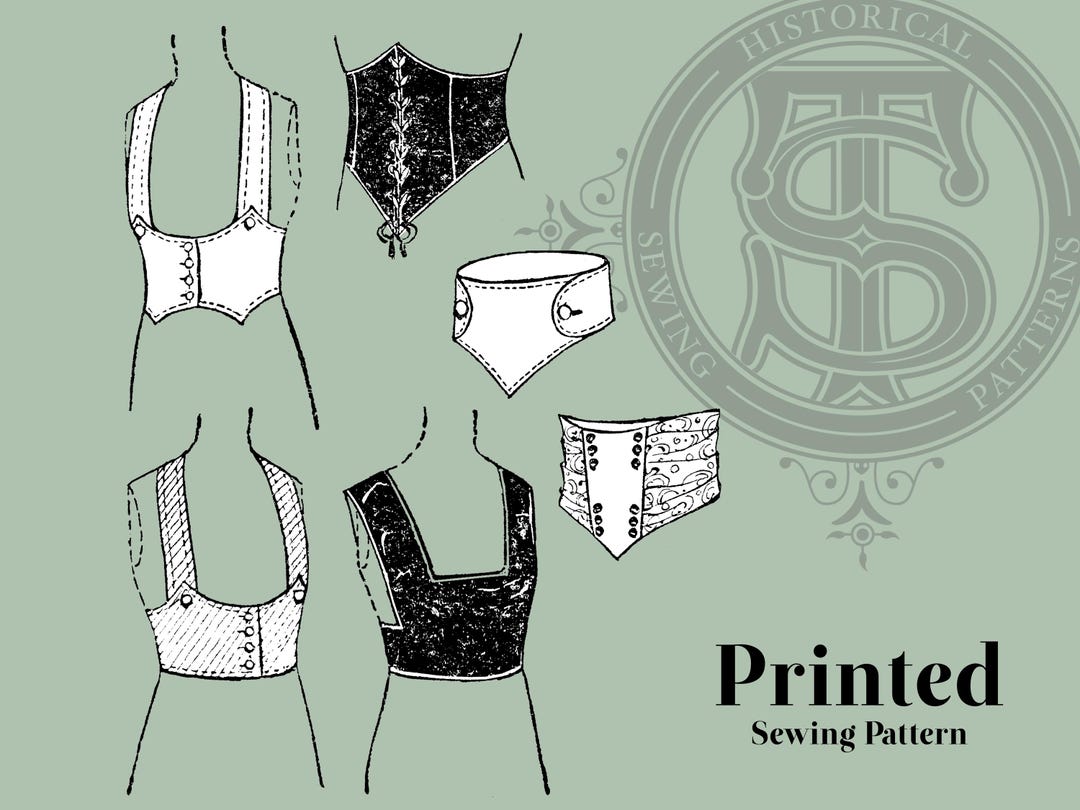 Velda - 1910s Belts, Girdles, and Jumper 26-28" Waist PDF Reproduction ...