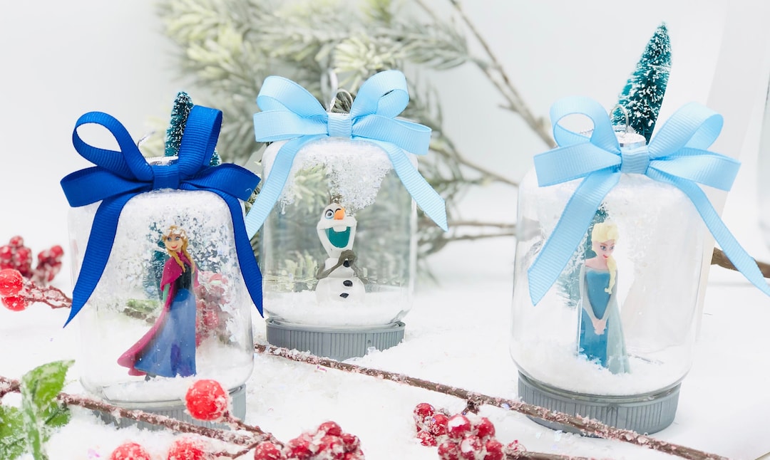 Frozen, Elsa's Magical Powers, Olaf , Glitter Snow, Ornaments Christmas ...