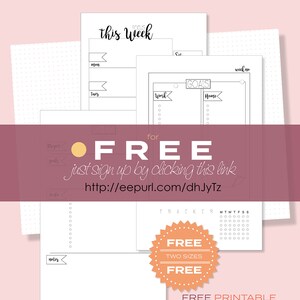 Bullet Journal Kit, Perpetual Weekly Printable Planner, Weekly ...