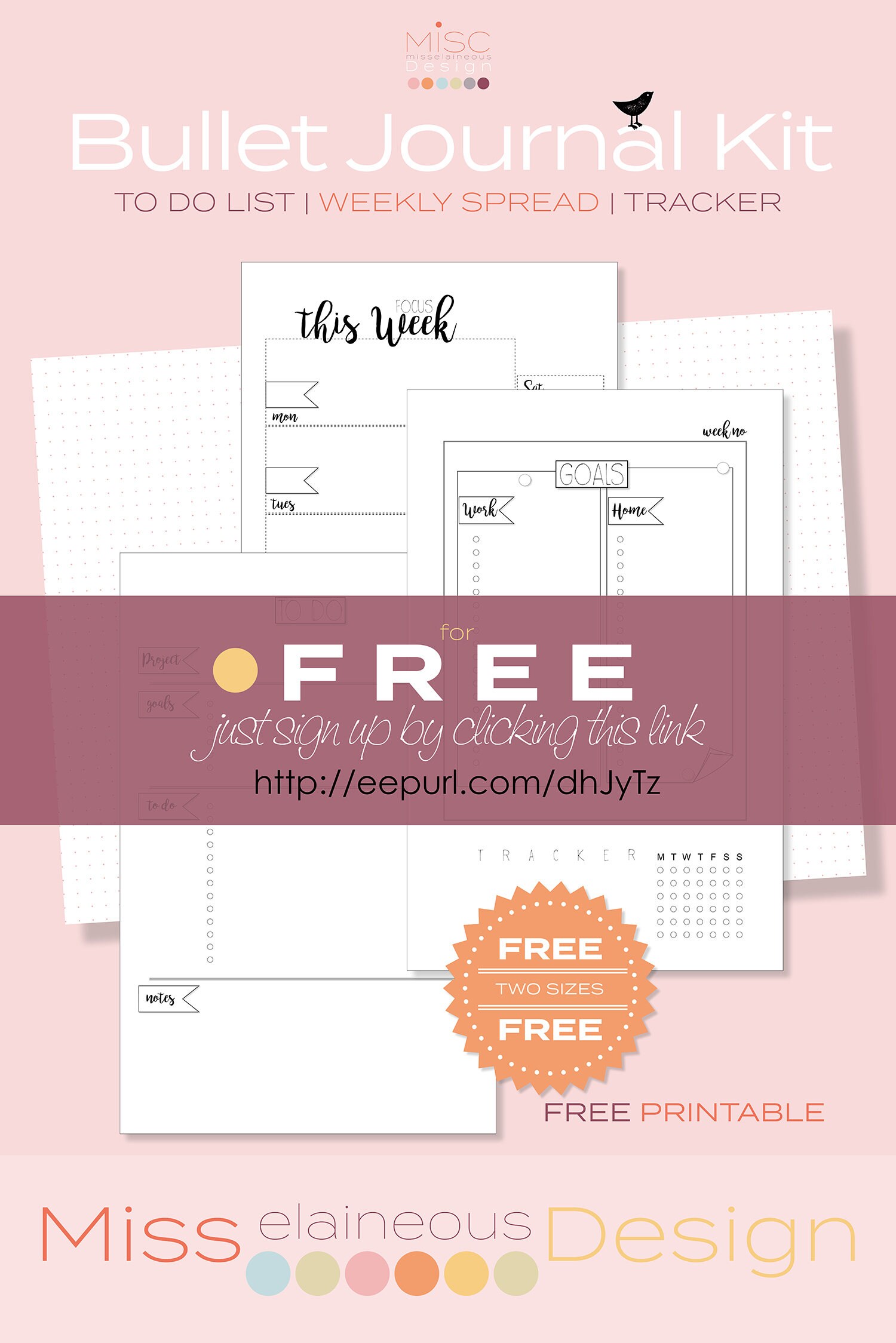 Bullet Journal Kit, Perpetual Weekly Printable Planner, Weekly ...