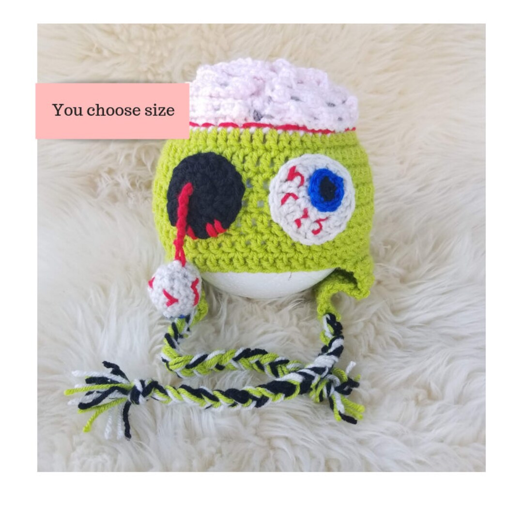 ZOMBIE COSTUME , Zombie Baby , Toddler Halloween Costume , Brain Hat - Etsy