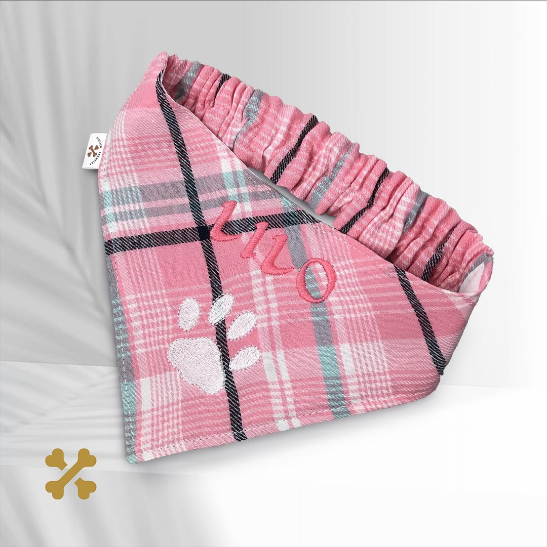 Winter Pet Bandana - Personalized Dog or Cat Scarf - Embroidered Gift ...