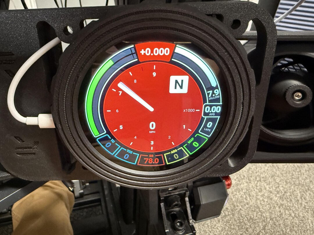 Vocore 3.4" Simhub LCD DIY Housing – USB Dashboard Mount, 3D Printed - Etsy