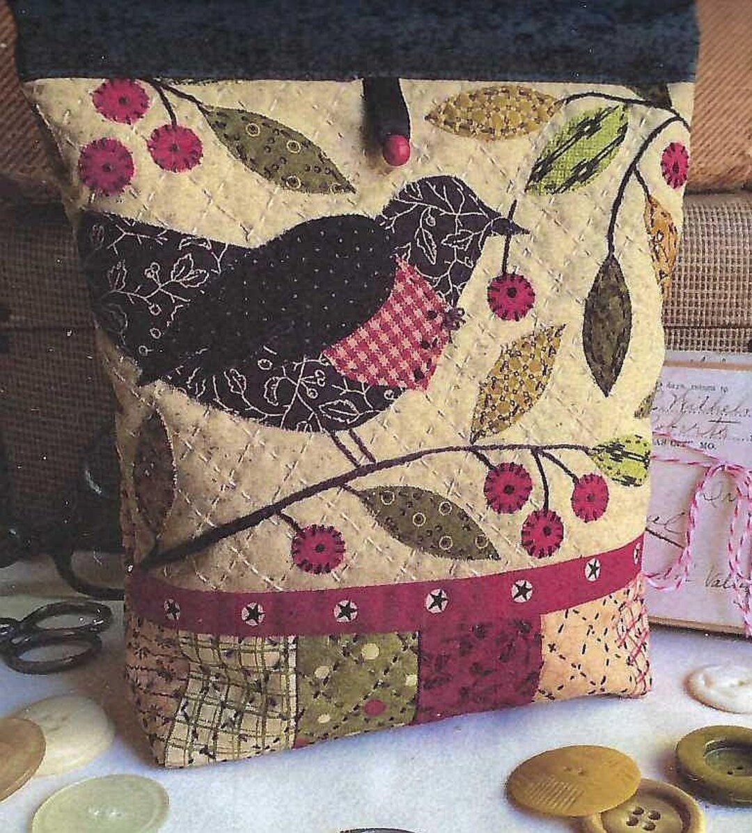 High Park Farm Snap Pouch Folk Art Penny Rug Pattern by Kathy Schmitz ...