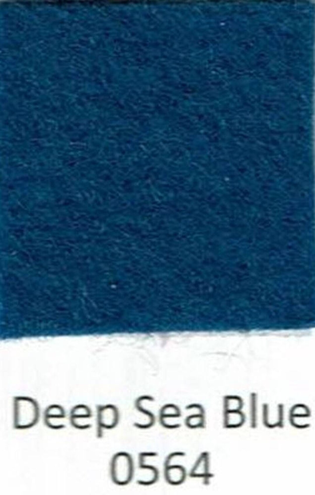 Wool Blend Felt Deep Sea Blue Blue Family - Etsy