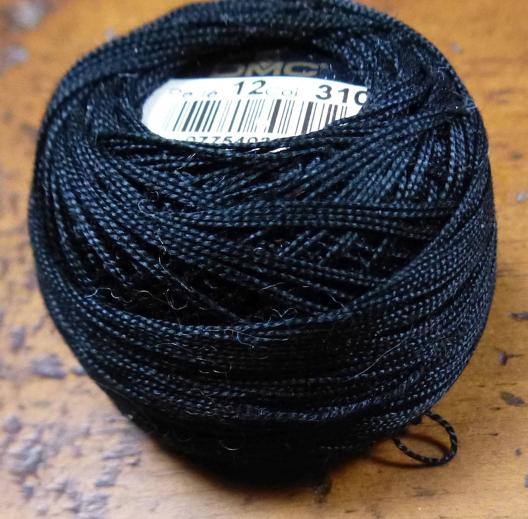 Ball of DMC #12 Pearl Cotton Color 310 - Etsy