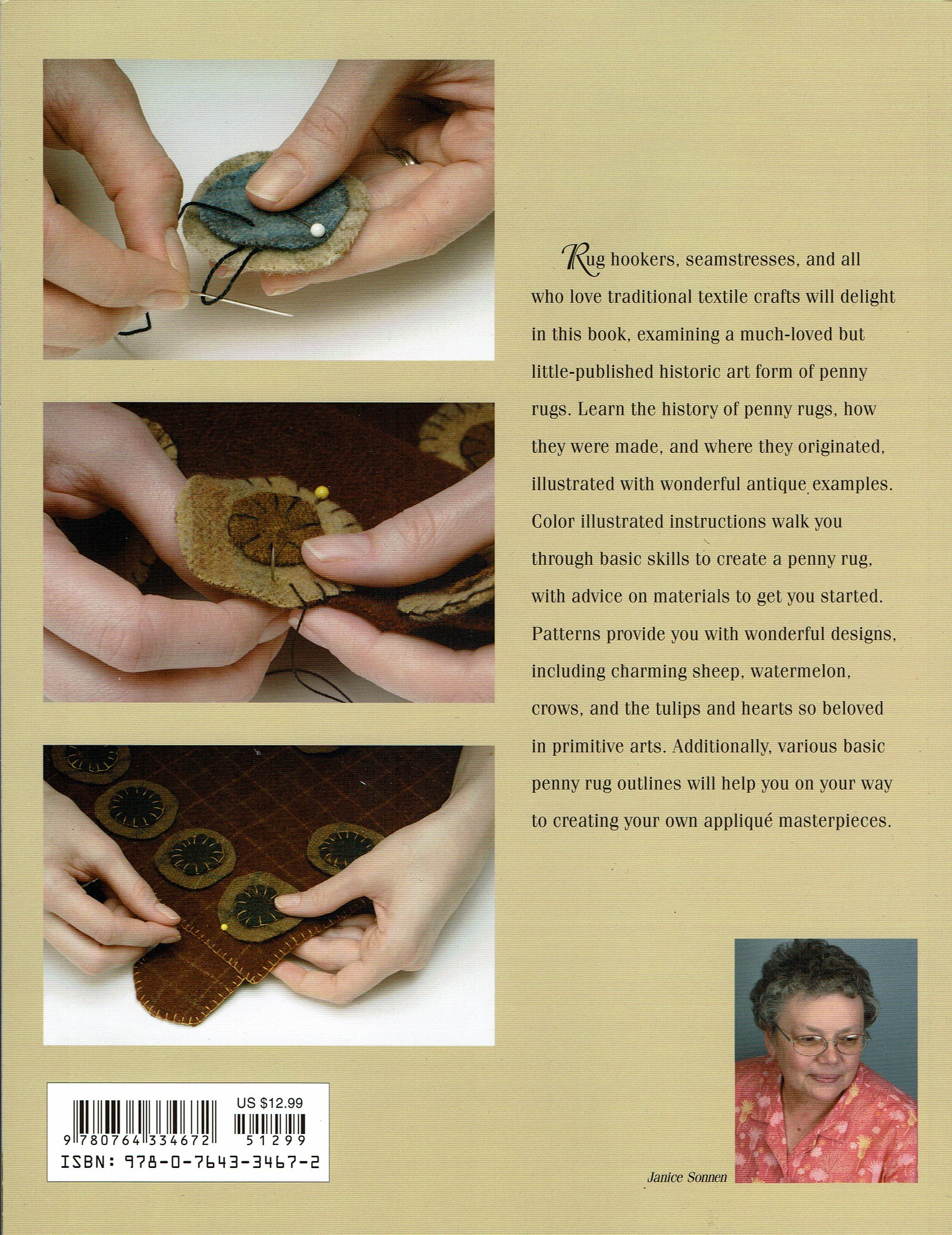 Penny Rugs Sewing Wool Applique by Janice Sonnen How To, Patterns ...