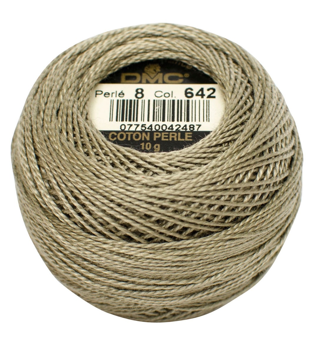 Ball of DMC #12 Pearl Cotton Color 642 - Etsy