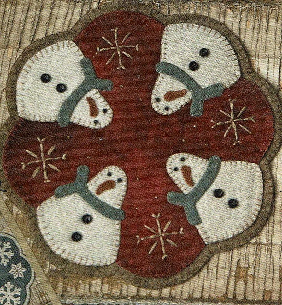 January Penny Mat Folk Art Penny Pattern by Buttermilk Basin - Etsy