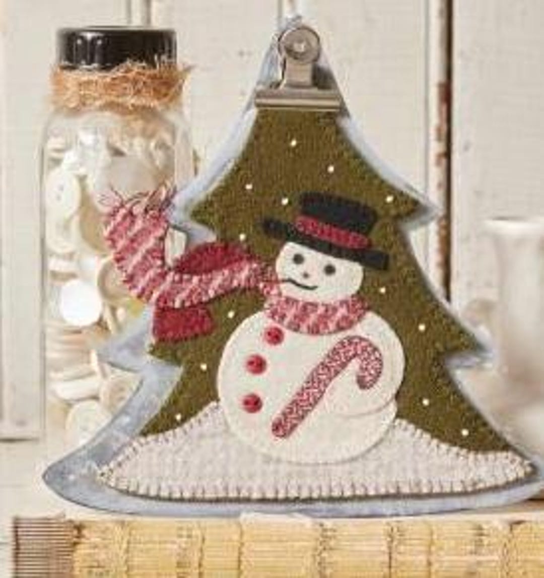 Frosty & Candy Cane Folk Art Penny Pattern by Buttermilk Basin - Etsy