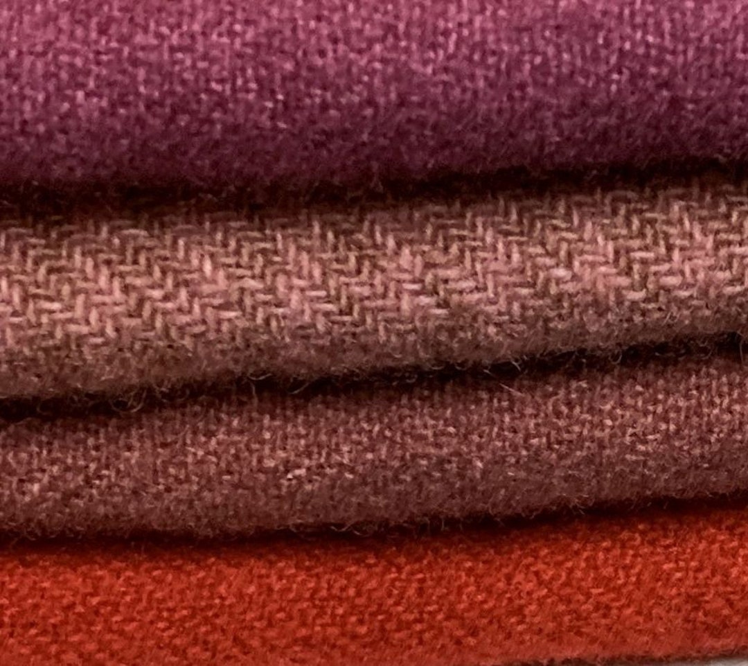 Red, Brick, Wine 100% Felted Over Dyed Wool by Weeks Dye Works - Etsy