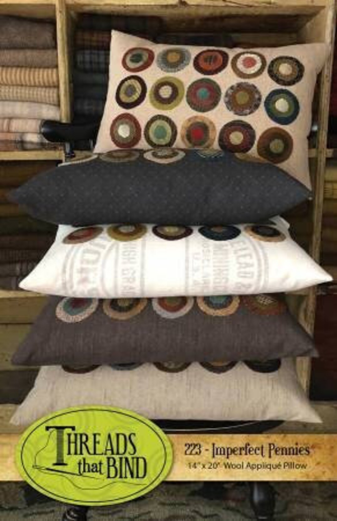 Imperfect Pennies Folk Art Penny Rug by Threads That Bind - Pattern - Etsy